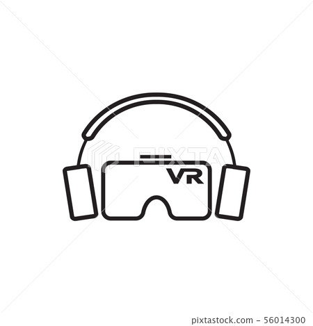 Virtual reality vr icon graphic design template - Stock Illustration ...