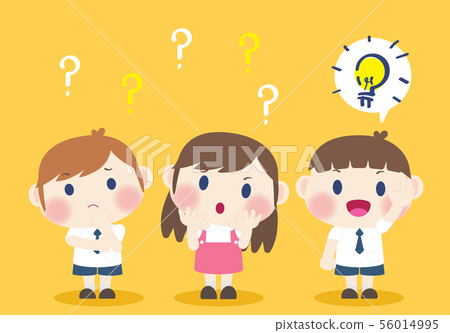 creative idea answer illustration vector - Stock Illustration [56014995 ...