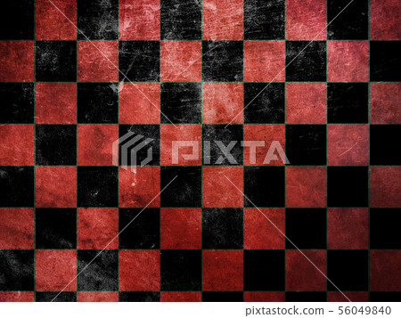 Grunge red checkers - Stock Illustration [56049840] - PIXTA
