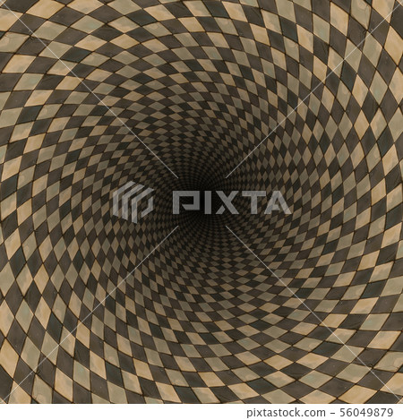 Distorted brown checkered background - Stock Illustration [56049879 ...