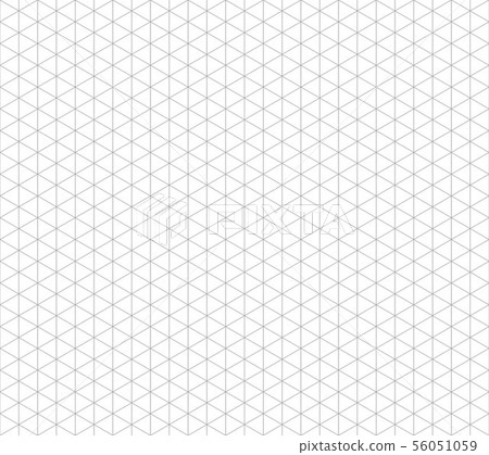 Isometric line seamless vector grid. Triangular... - Stock Illustration ...
