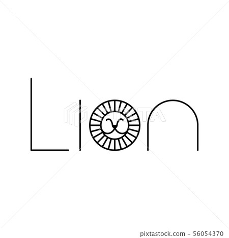 lion logotype template - Stock Illustration [56054370] - PIXTA