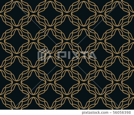 Seamless pattern of intersecting thin gold lines - Stock Illustration ...