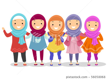 Muslim Girl Clipart