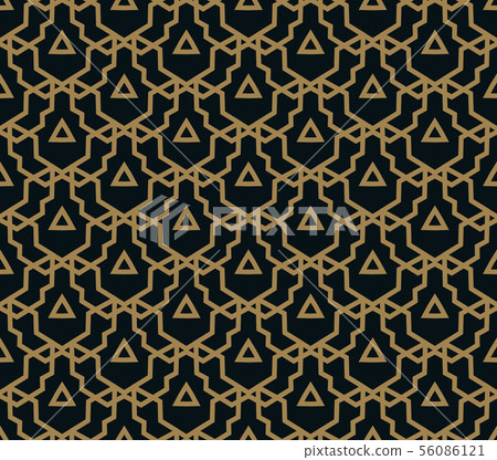 Seamless pattern of intersecting thin gold lines - Stock Illustration ...