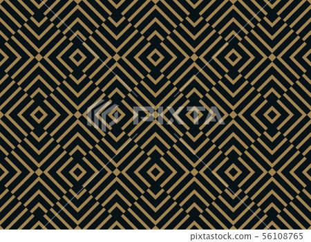 Vector seamless pattern. Geometric background with - Stock Illustration ...