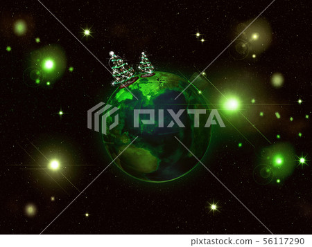 Christmas planet - Stock Illustration [56117290] - PIXTA