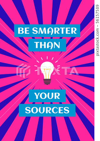 Motivational education poster. Be smarter than - Stock Illustration ...