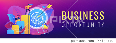 Business opportunity concept banner header. - Stock Illustration ...