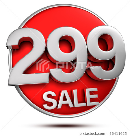 299 sale 3d. - Stock Illustration [56411625] - PIXTA