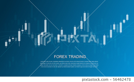 Forex trading graphic design concept. Candlestick - Stock Illustration ...