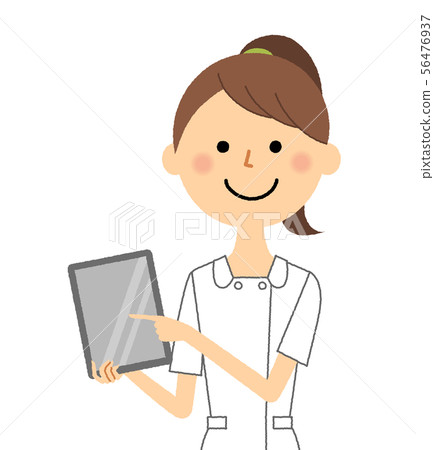Nurse tablet - Stock Illustration [56476937] - PIXTA