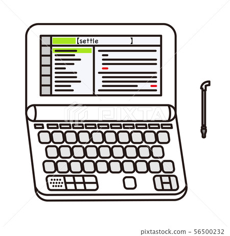 Electronic dictionary English - Stock Illustration [56500232] - PIXTA