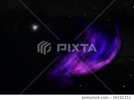 Small part of an infinite star field. 3D rendering-插圖素材 [56582351 ...