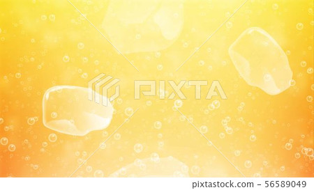 Beer highball background material (with ice) - Stock Illustration ...