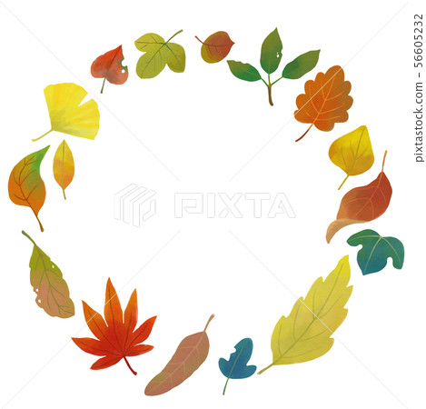 Fallen leaf frame - Stock Illustration [56605232] - PIXTA