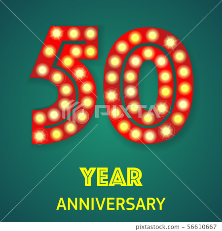Fifty year anniversary light background - Stock Illustration [56610667 ...