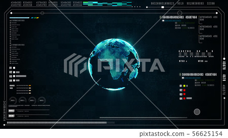 Hi-Tech futuristic user interface head up display - Stock Illustration ...