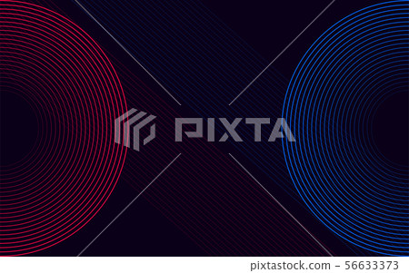 Abstract connecting lines red and blue - Stock Illustration [56633373 ...