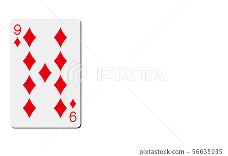 Playing card diamond 9 - Stock Illustration [56635935] - PIXTA