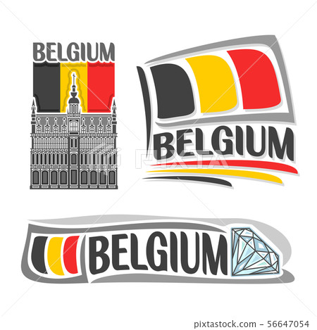 Vector logo for Belgium - Stock Illustration [56647054] - PIXTA