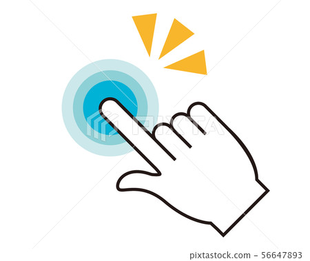 Finger click hand hand hand sign icon - Stock Illustration [56647893 ...