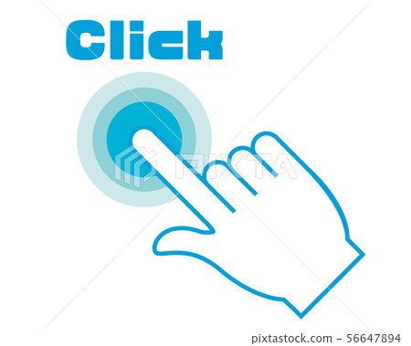 Finger click hand hand hand sign icon - Stock Illustration [56647894 ...