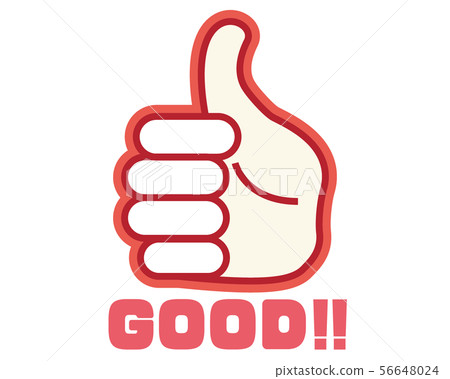Finger Good Good Button Hand Icon Hand Sign - Stock Illustration ...
