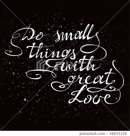 Hand drawn lettering design. Conceptual... - Stock Illustration ...