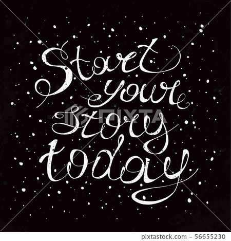 Hand drawn lettering design. Conceptual... - Stock Illustration ...