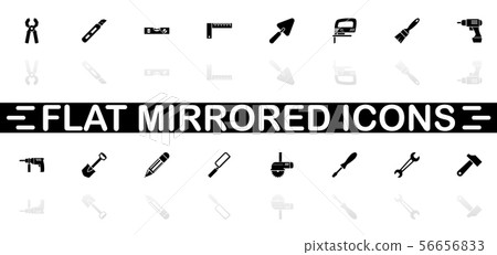 Tools - Flat Vector Icons - Stock Illustration [56656833] - PIXTA
