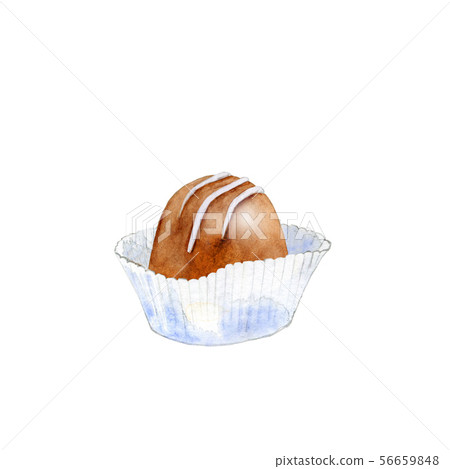 Chocolate in a paper cut - Stock Illustration [56659848] - PIXTA