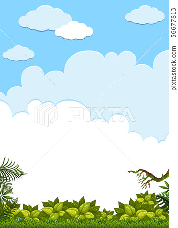 A Blank Green Jungle Template - Stock Illustration [56677813] - PIXTA