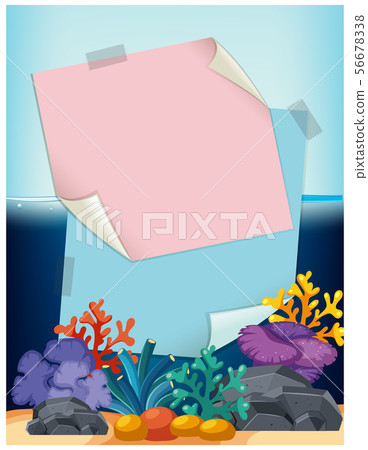 Pink Note Over Fish Tank - Stock Illustration [56678338] - PIXTA