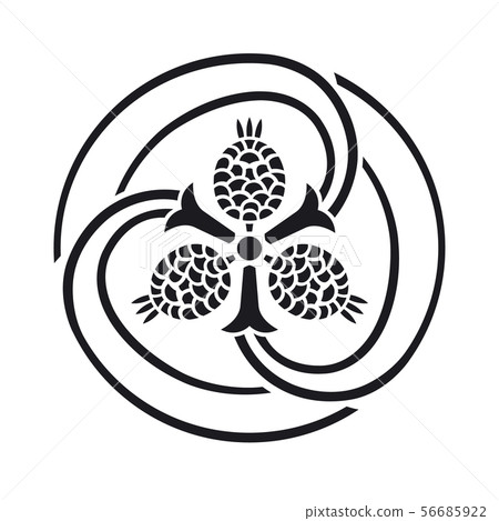 Family crest pine - Stock Illustration [56685922] - PIXTA