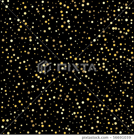 Gold dots. Vector illustration. - Stock Illustration [56691039] - PIXTA