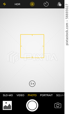 Camera screen phone mobile interface app.... - Stock Illustration ...