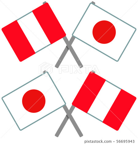 Peru and Japan flag - Stock Illustration [56695943] - PIXTA
