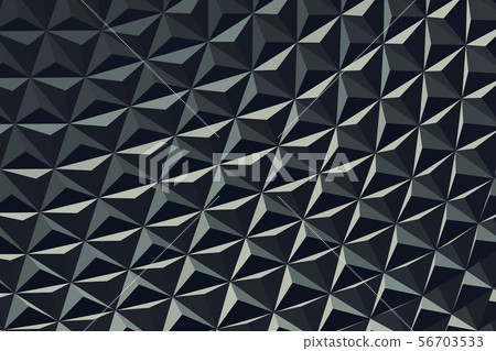 Abstract dark geometric background 3d - Stock Illustration [56703533 ...