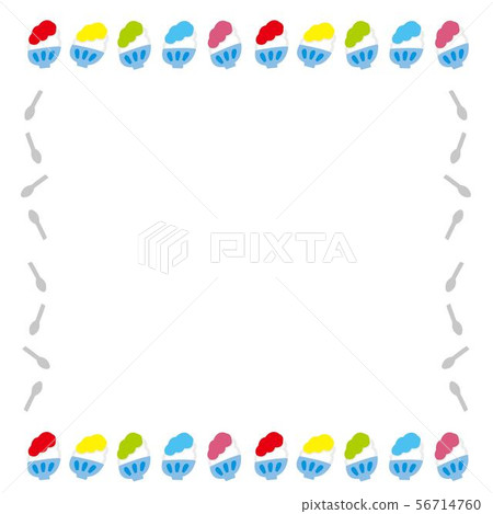 Shaved ice frame 1 - Stock Illustration [56714760] - PIXTA