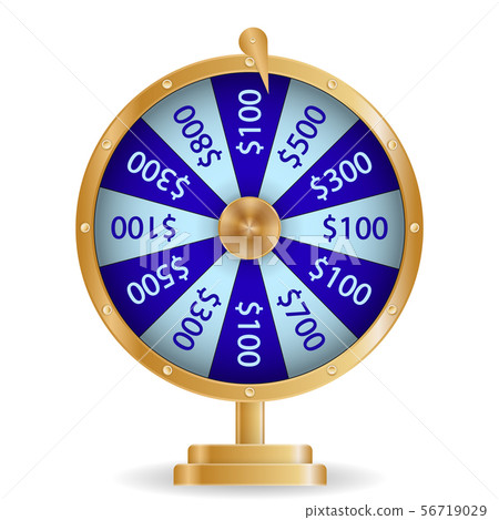 Colorful roulette wheel Chance of victory. Fortune - Stock Illustration ...