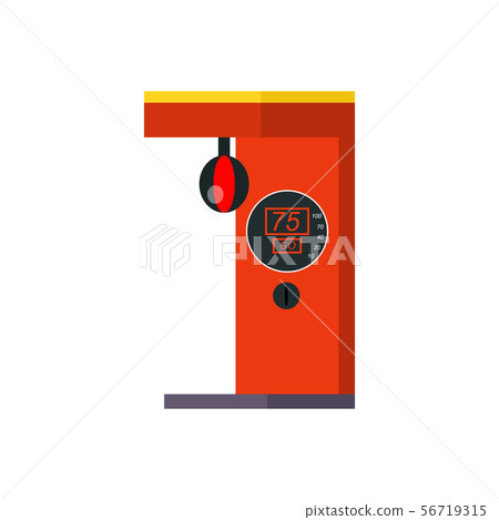 Cartoon Color Game Machine on a White. Vector - Stock Illustration ...