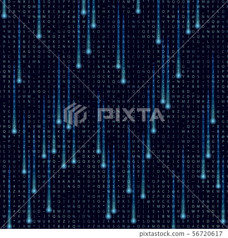 Stylized matrix background with letters,... - Stock Illustration ...