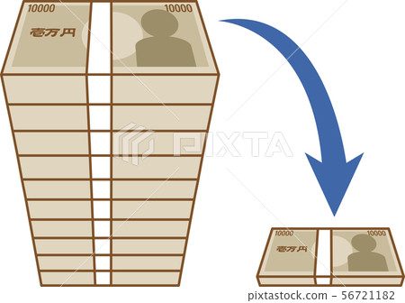 Income down - Stock Illustration [56721182] - PIXTA