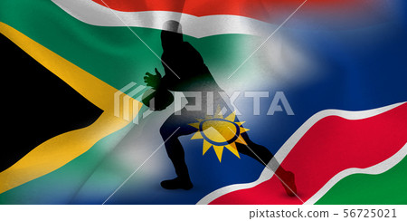 South Africa Namibia Rugby Flag - Stock Illustration [56725021] - PIXTA