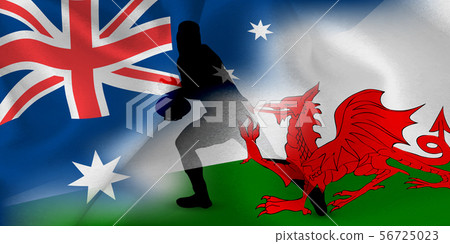 Australia Wales Rugby Flag - Stock Illustration [56725023] - PIXTA