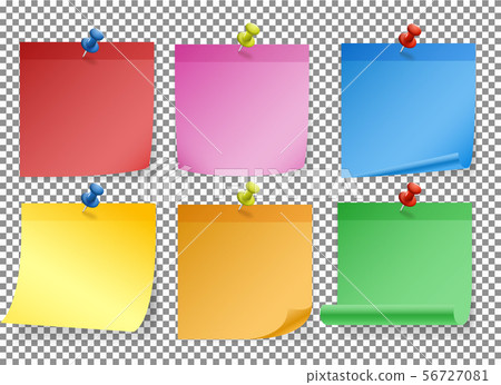 Paper Note with Diffrent Colour - Stock Illustration [56727081] - PIXTA