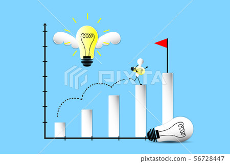 graph idea and thinking concept - Stock Illustration [56728447] - PIXTA