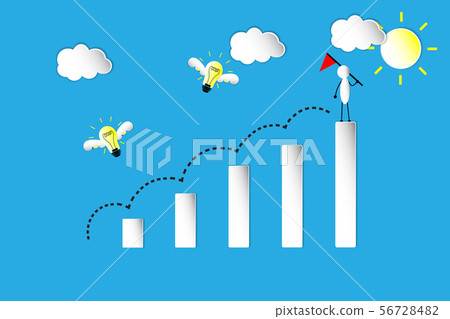 graph idea and thinking concept - Stock Illustration [56728482] - PIXTA