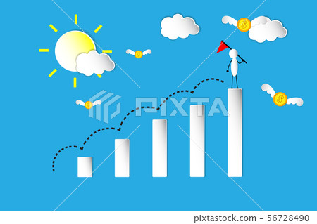 graph idea and thinking concept - Stock Illustration [56728490] - PIXTA